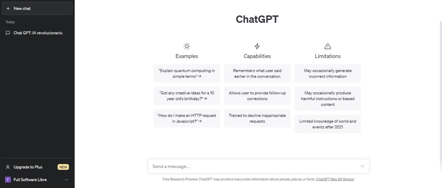 Chat GPT Ventajas y desventajas - Full Software Libre